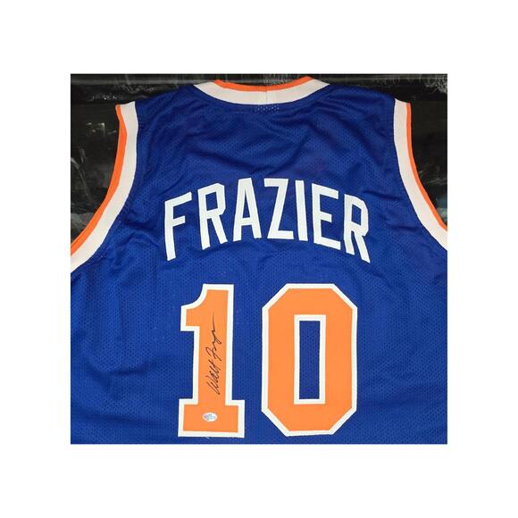 Other | Walt Frazier Signed New York Jersey With Coa | Poshmark